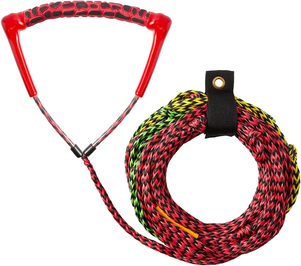 High Quality Surfboard Waterski Rope Green Yellow Color Printed Handle ...