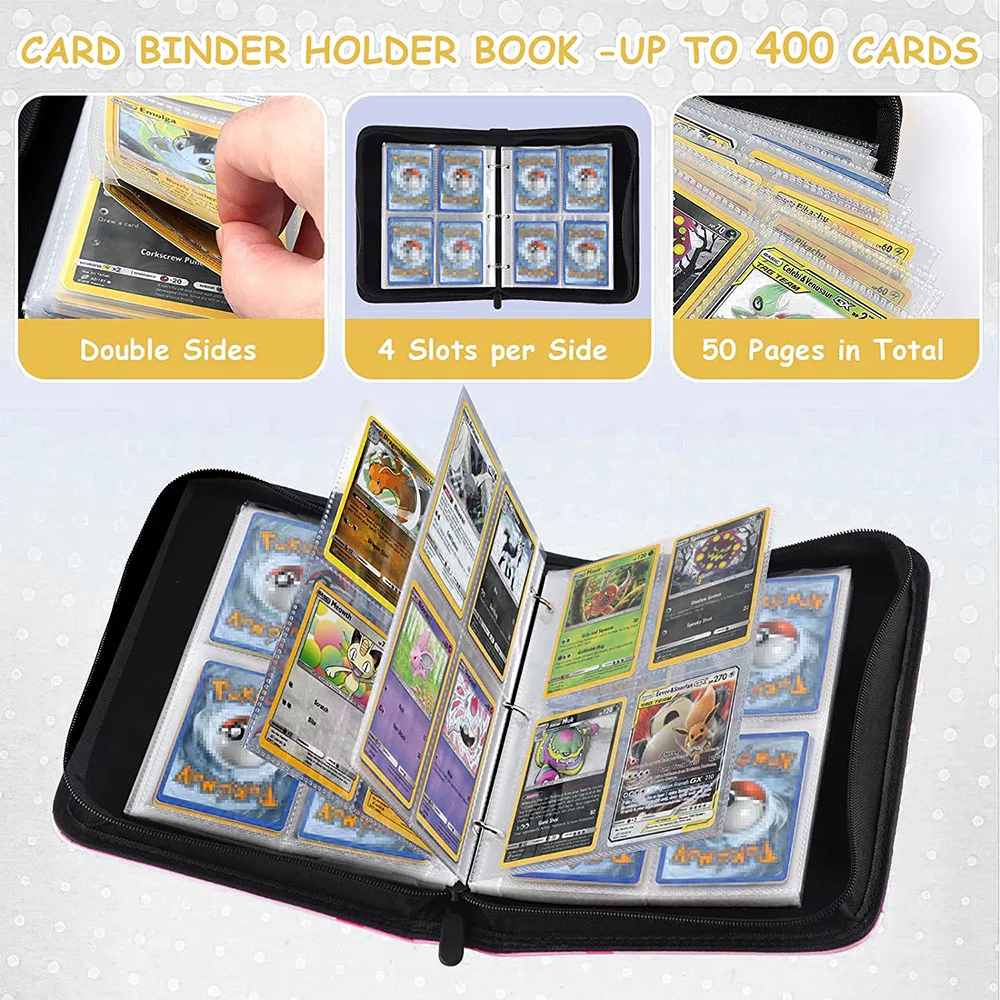 9 Pocket Trading Card Binder for Sports Cards Fits 720 Cards with 40 ...