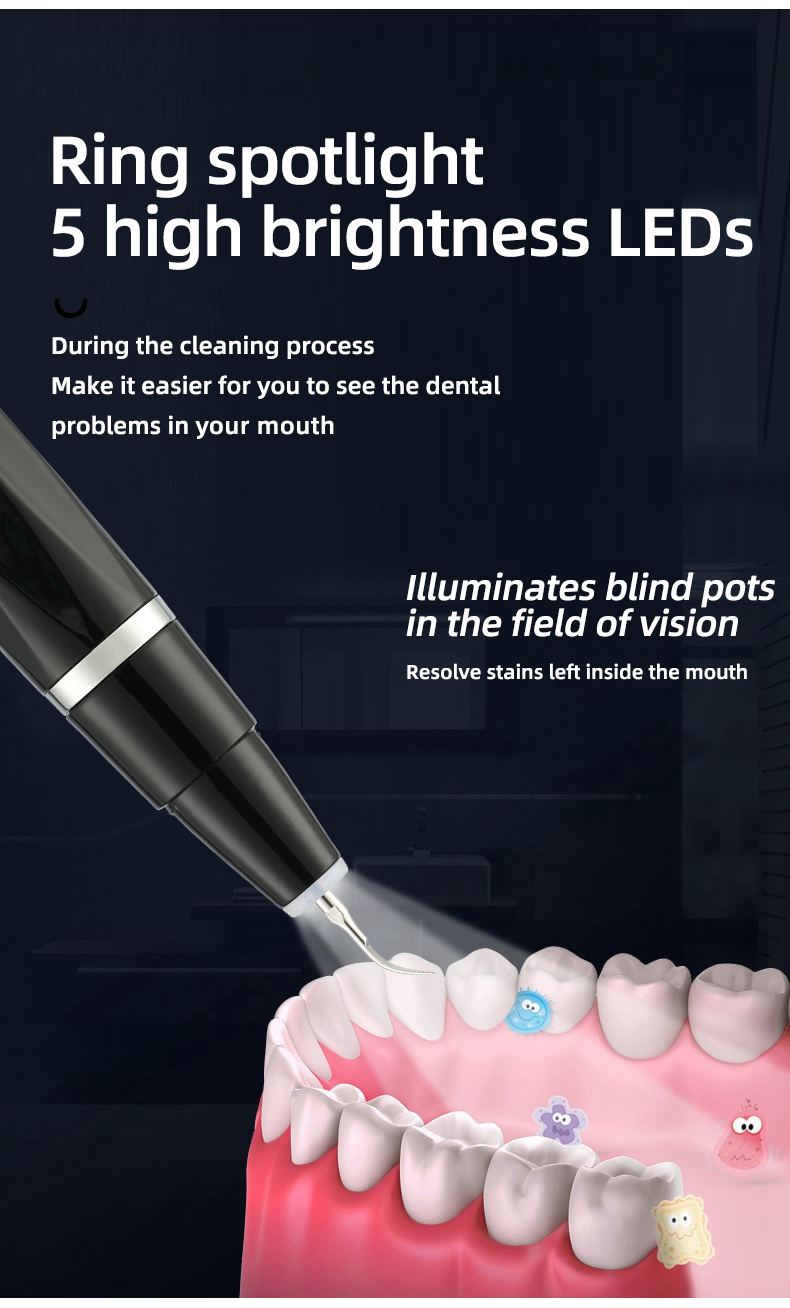 Mini Electric Smart Teeth Cleaner Portable Ultrasonic Teeth For Dental ...