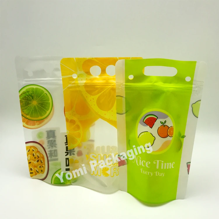 Gravure Printing Plastic Beverage Packing Bag Oem Customized Standing ...