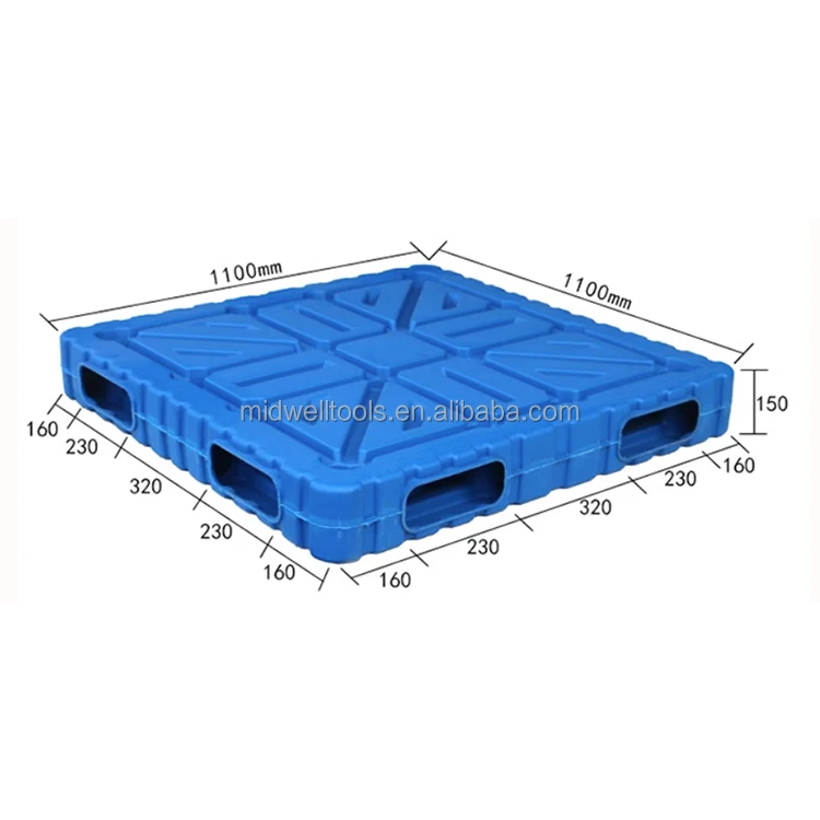 Heavy Duty Reversible Plastic Pallet Double Faced Stackable Warehouse ...