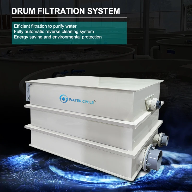 WATER CYCLE T200 Drum Filtration System Micro Filter Water Purification ...