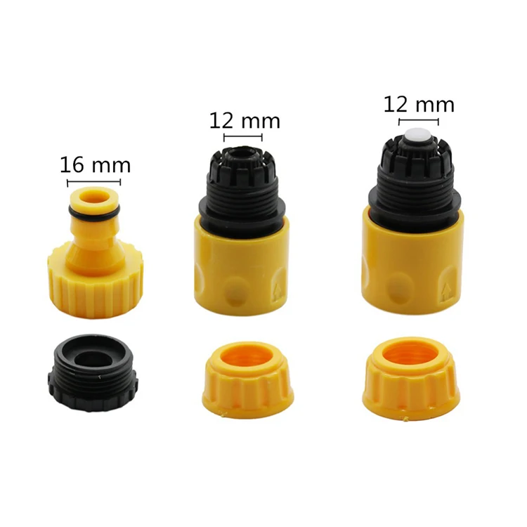 SUNSHINE Plastic Garden Coupling Water Hose Quick Connect Disconnect ...