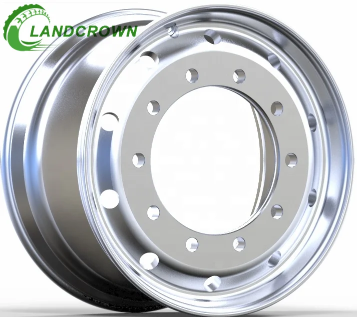 22.5 Inch Aluminum Truck Wheel Rims - Durable & Polished