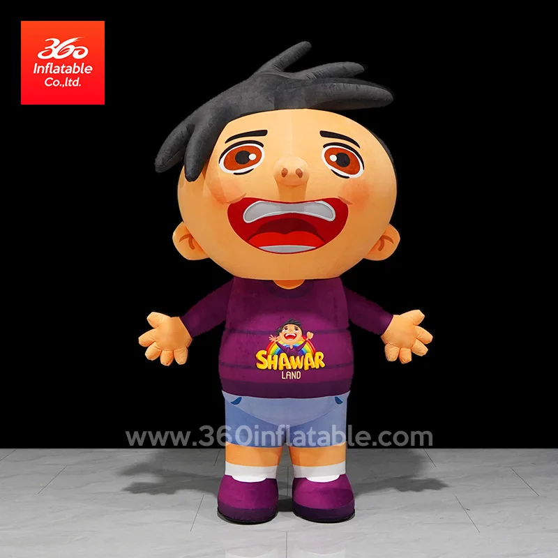 Outdoor Oxford Custom Design Walking Inflatable Boy Mascot