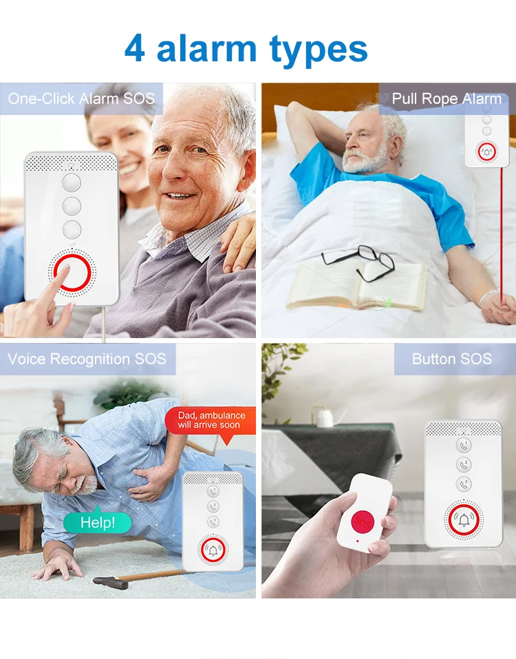 Elderly Care Wireless Nursing Home Patient Medical Alert Panel SOS ...