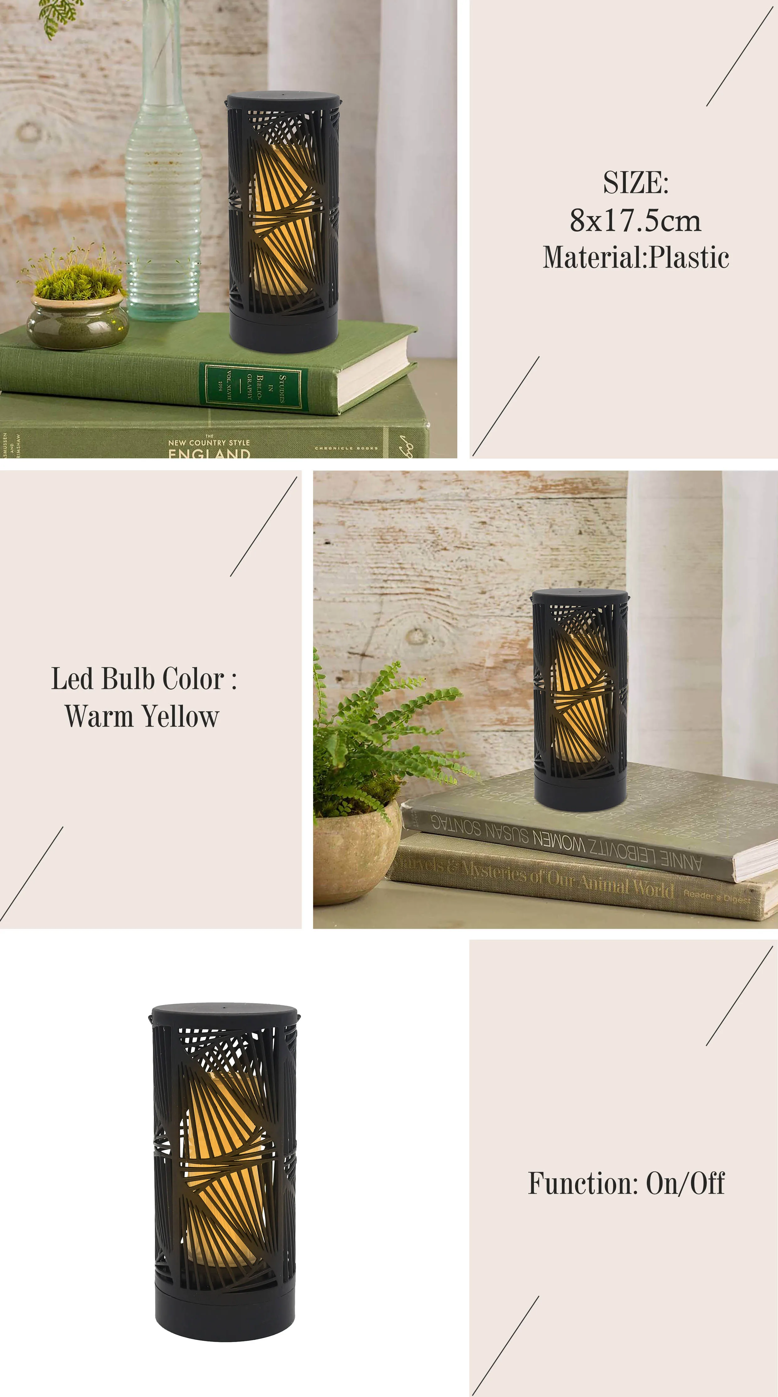 Hot Sale Portable Plastic Candle Holders Lanterns With Flameless Led ...