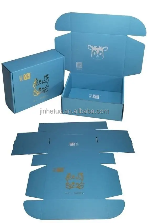Custom Corrugated Cardboard Paper Packaging Tear Strip Printed Self ...