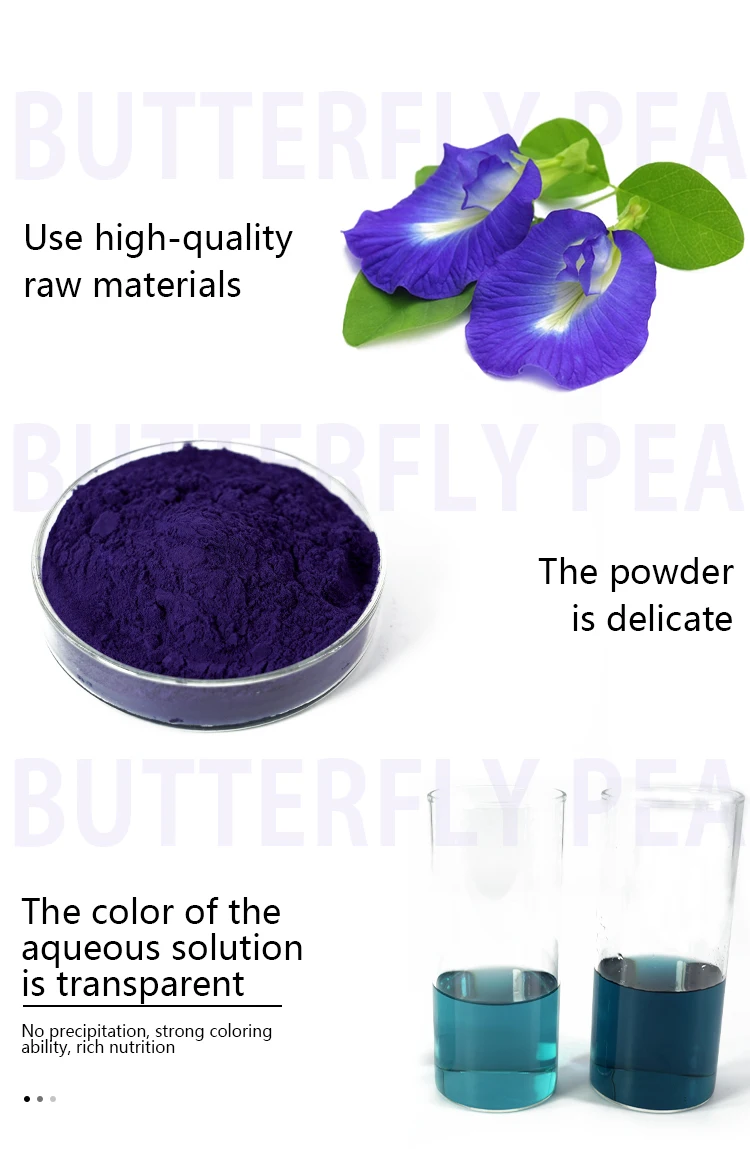 Butterfly Pea Flower Extract Powder - Buy Strong Colorant Butterfly Pea ...