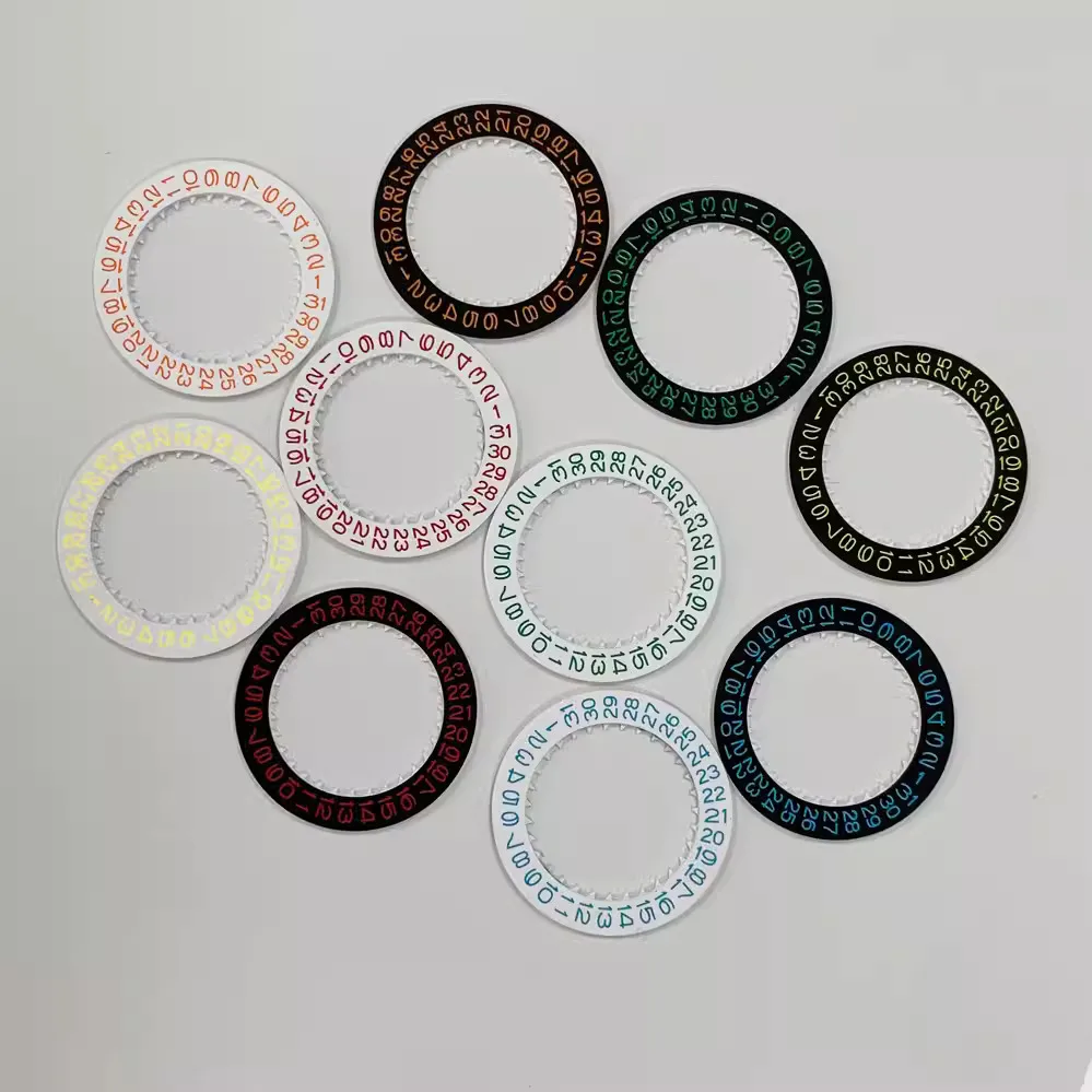 Watch Movement Accessories Calendar Disc Stickers Date Day Wheel Dial ...