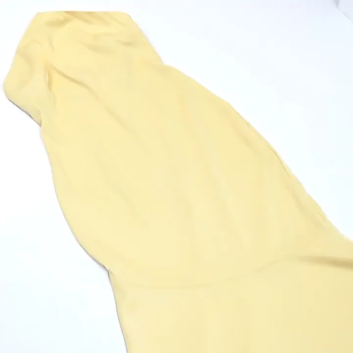 2023 Fishing Thread Pearl Halter Satin Funky Backless Fitted Dress ...