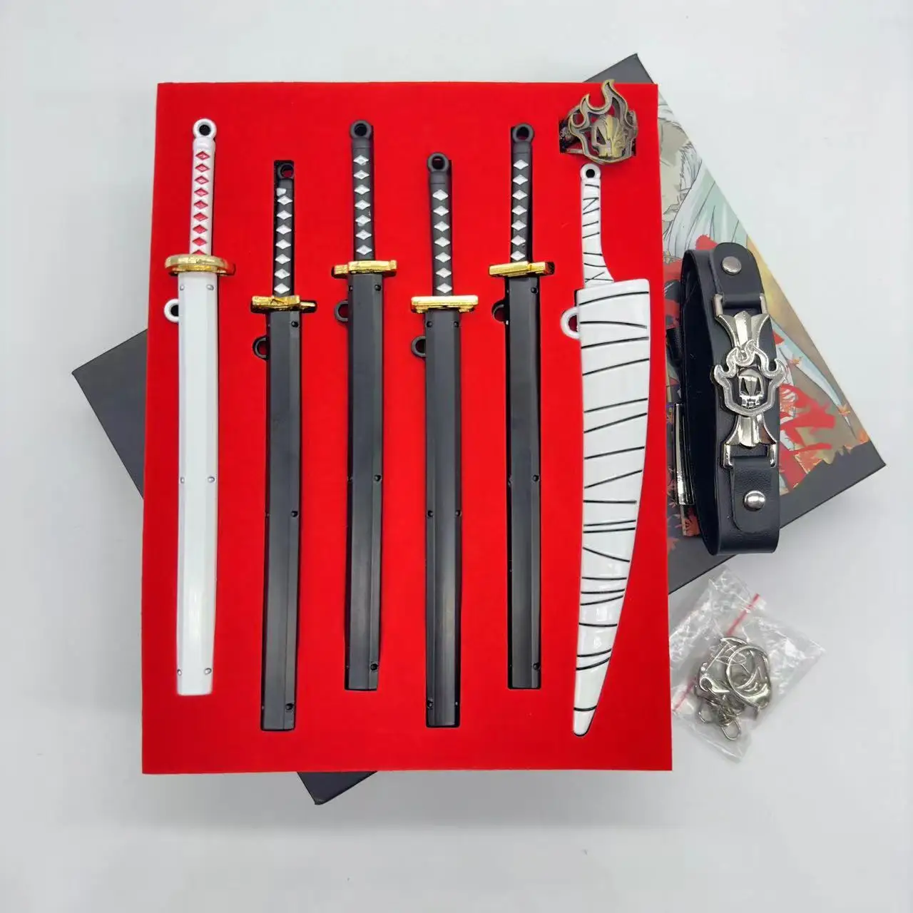 Anime Kurosaki Ichigo Bleach Zangetsu Sword Pendant Keychain