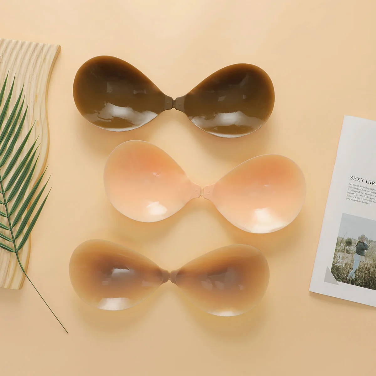 VIMIBRA Fancy Silicone Bra Premium Sustainable Double Padded Adhesive ...