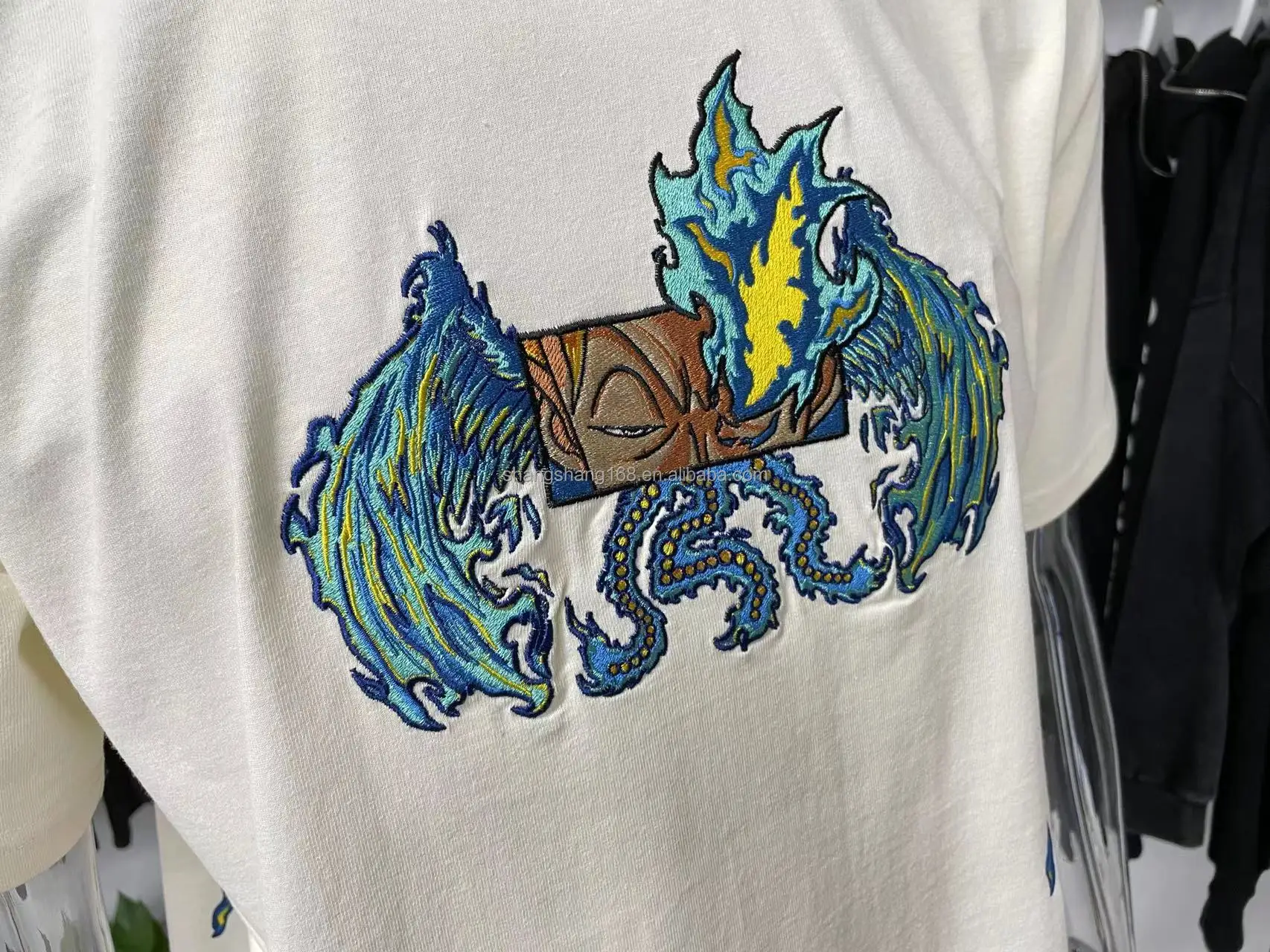 High Quality Custom Tshirt Embroidery Logo Men Apparel