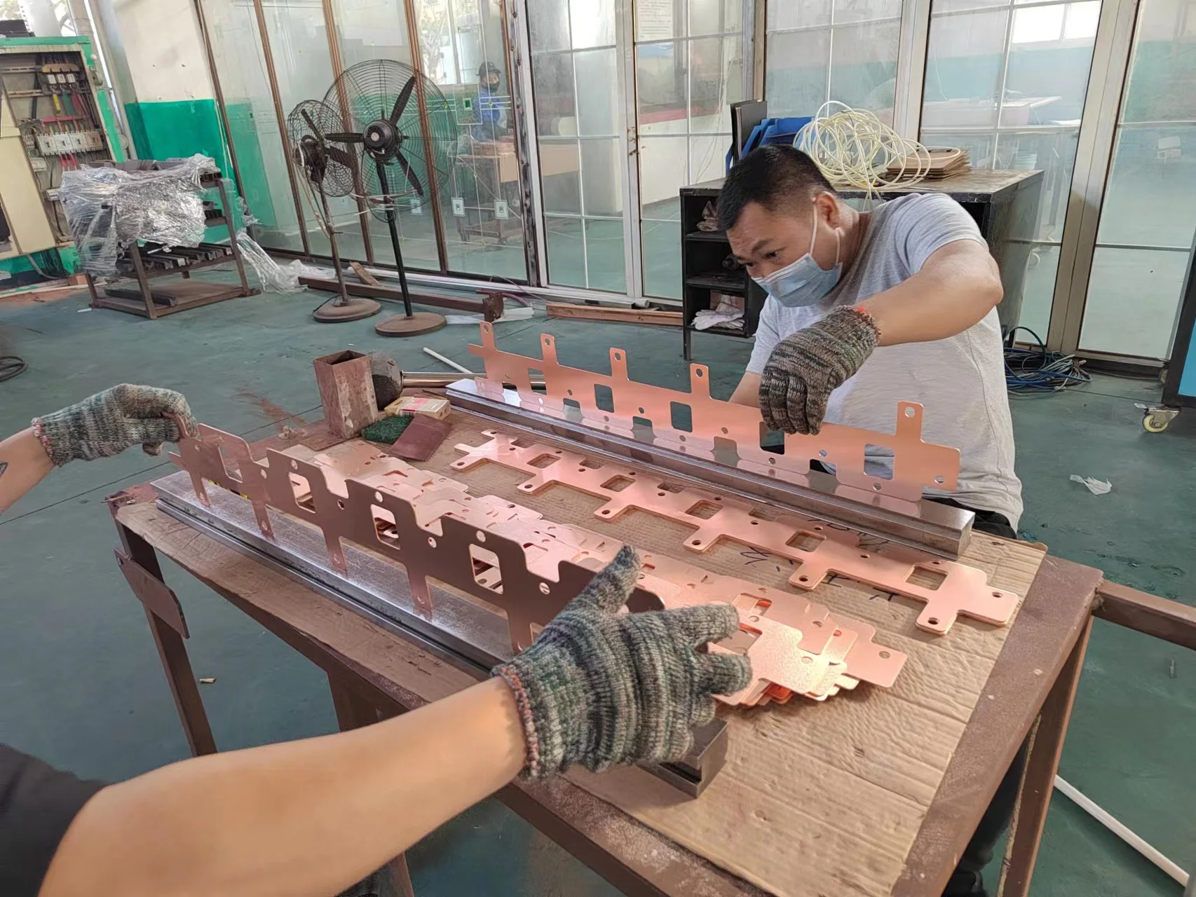 Copper Laminated Flexible Bus Bar Connector for Electrical Applications ...