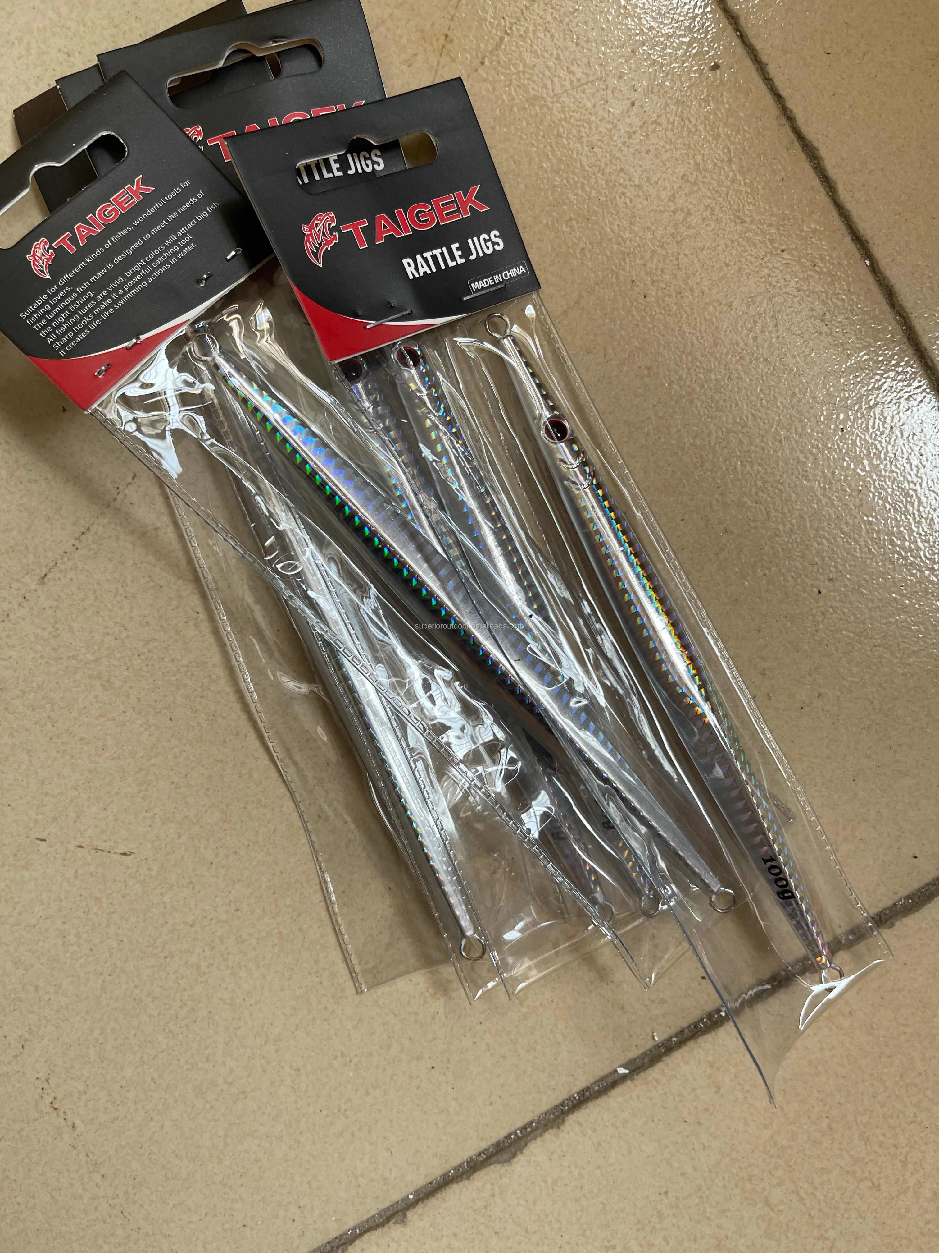 SUPERIORFISHING Chrome Jig Sea Fishing Saltwater Fast Sinking Metal ...