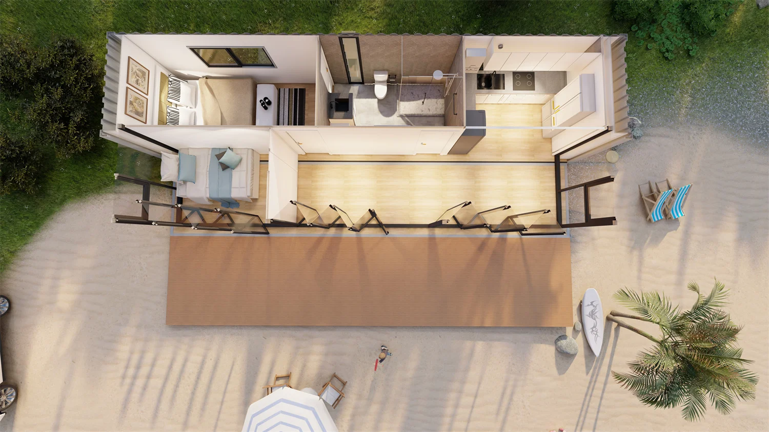 Luxury Expandable Container House - High End Steel Structure