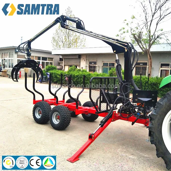 Wood Timber Log Loading Trailer,Grapple Trailer - Buy Atv Wood Trailer ...