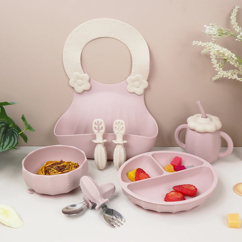 Silicone Baby Feeding Set - Cute, Eco-Friendly, and Durable