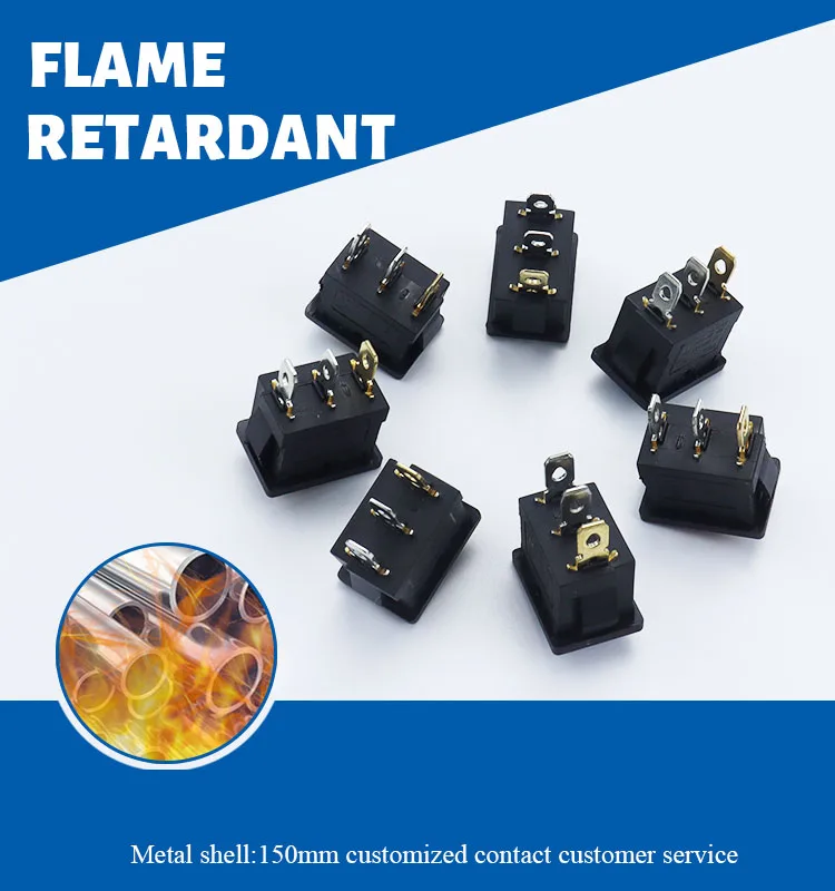 2pin 3pin Waterproof Round Kcd1 Kcd3 Kcd4 4 Pin Rocker Switches Led On ...