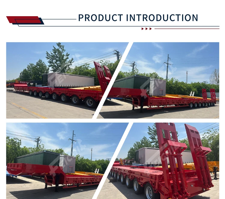 17m Expandable Semi Trailer 8 Axles Adjustable Width for Cement Factory ...