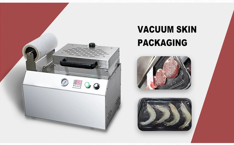 New 2023 Small Meat Fish Food Skin Packing Machine Table Top Vacuum ...