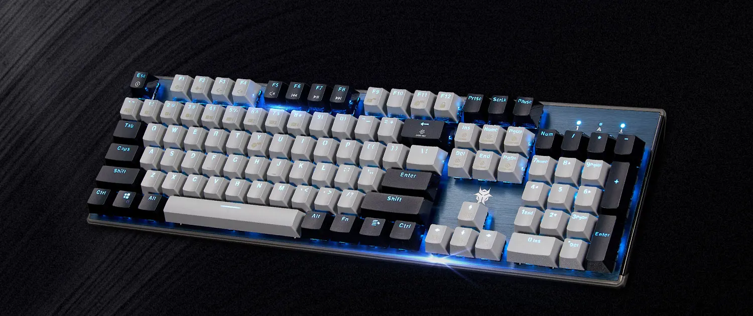 Wired Mechanical Keyboard Retro Blue Backlight Gaming Keyboard - Buy ...