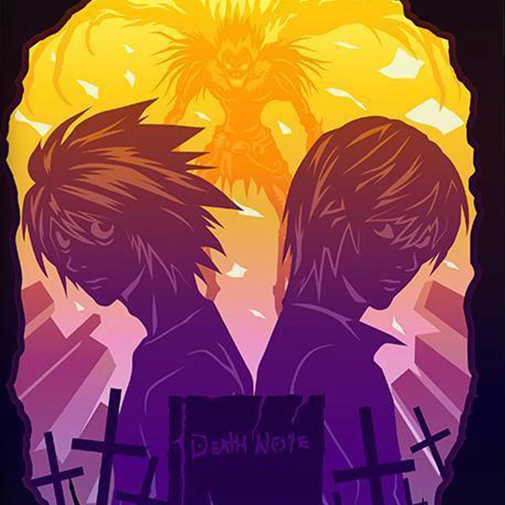 2024 Recommended Death Note Animation Paper Carving Lamp Creative Table ...