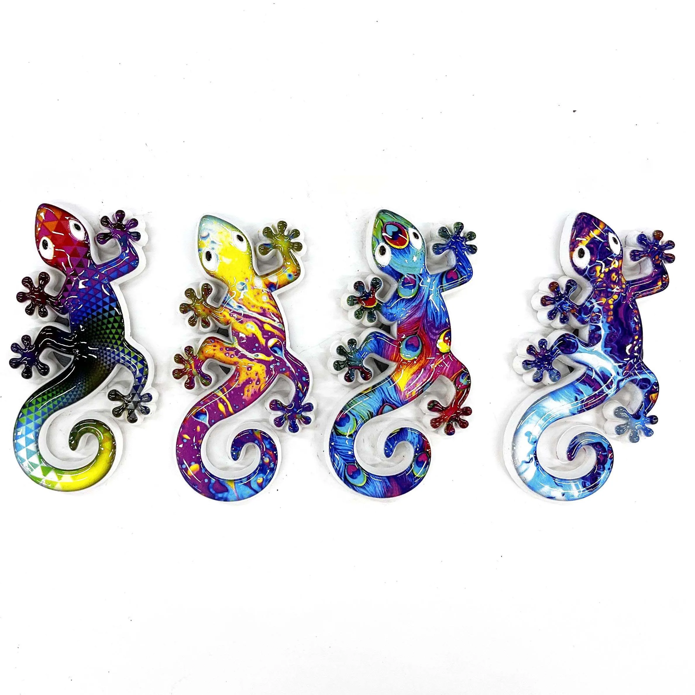 Custom Malta Colorful Lizards Geckos Shape Design Fridge Magnet 3D ...