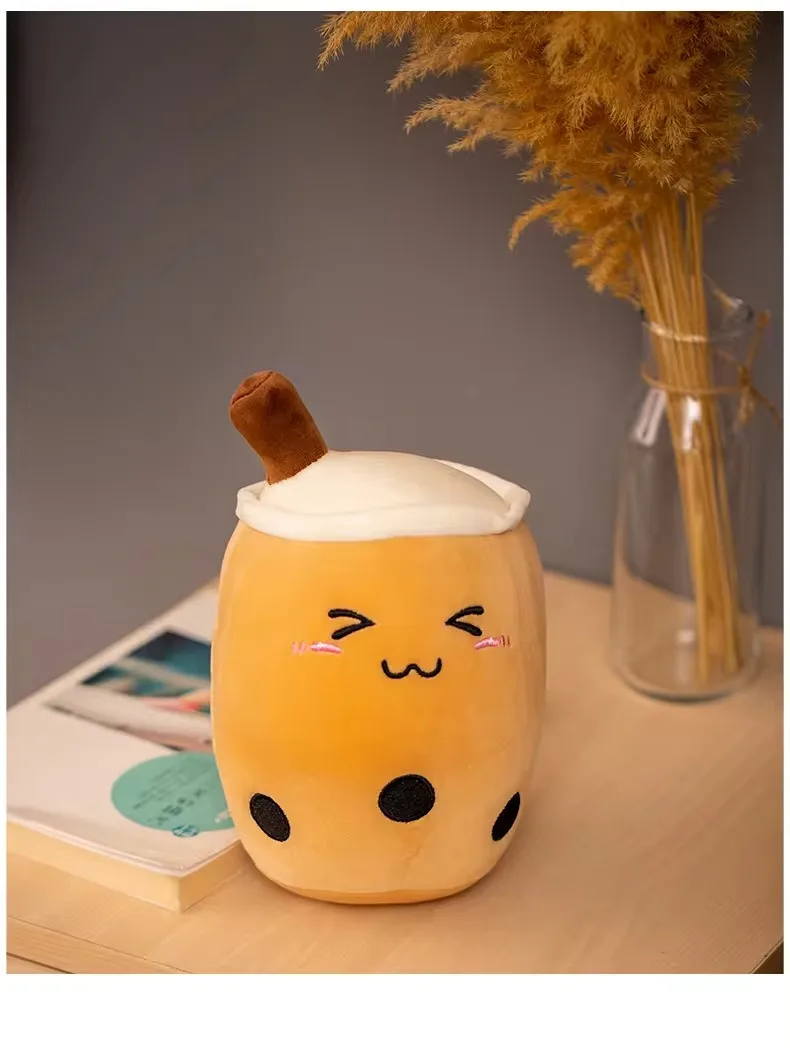 Soft Bubble Boba Peluches Boba Tea Plushie Toy Cup Plush Pillow Milk ...