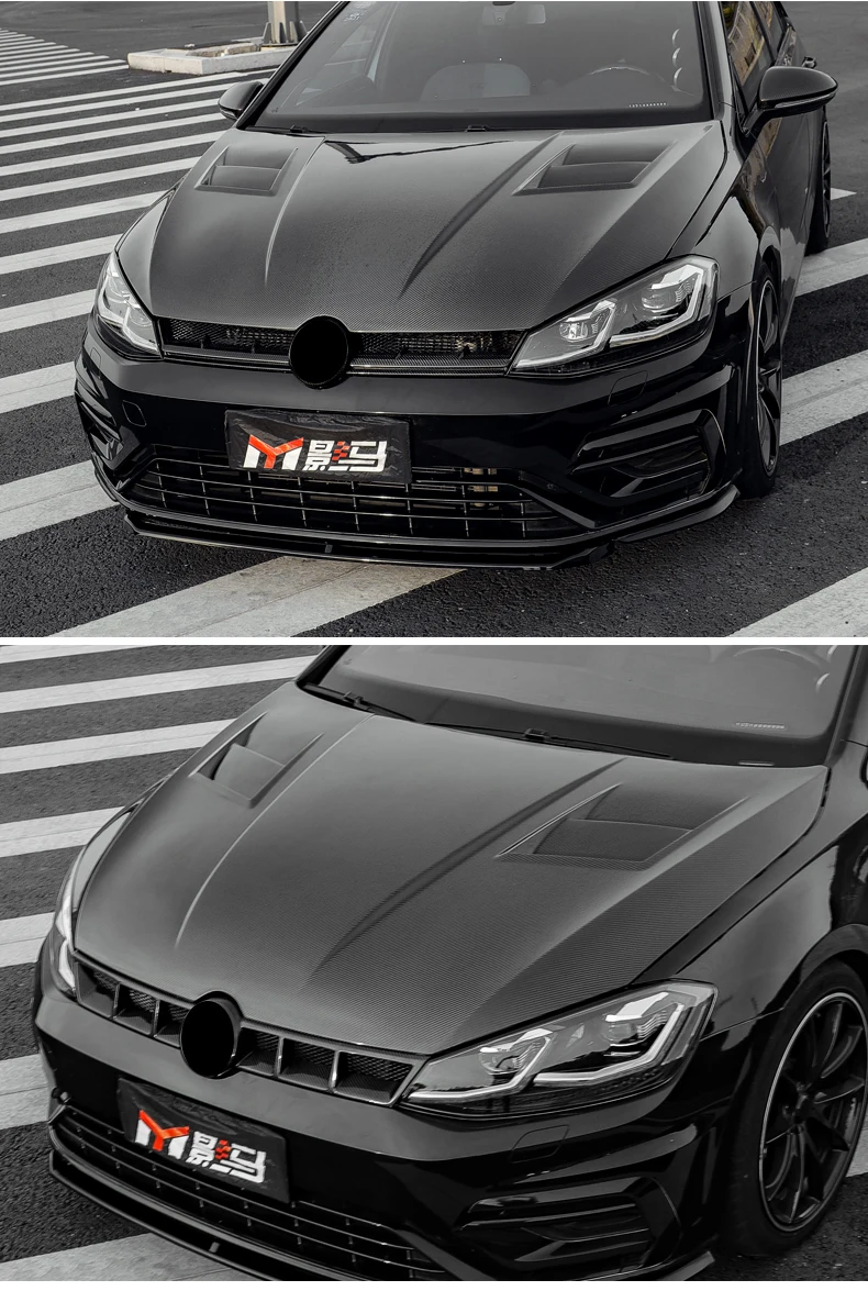 Carbon Fiber Hood for VW Golf 7 & 7.5 R-Line GTI (2013-2020) – Upgrade ...