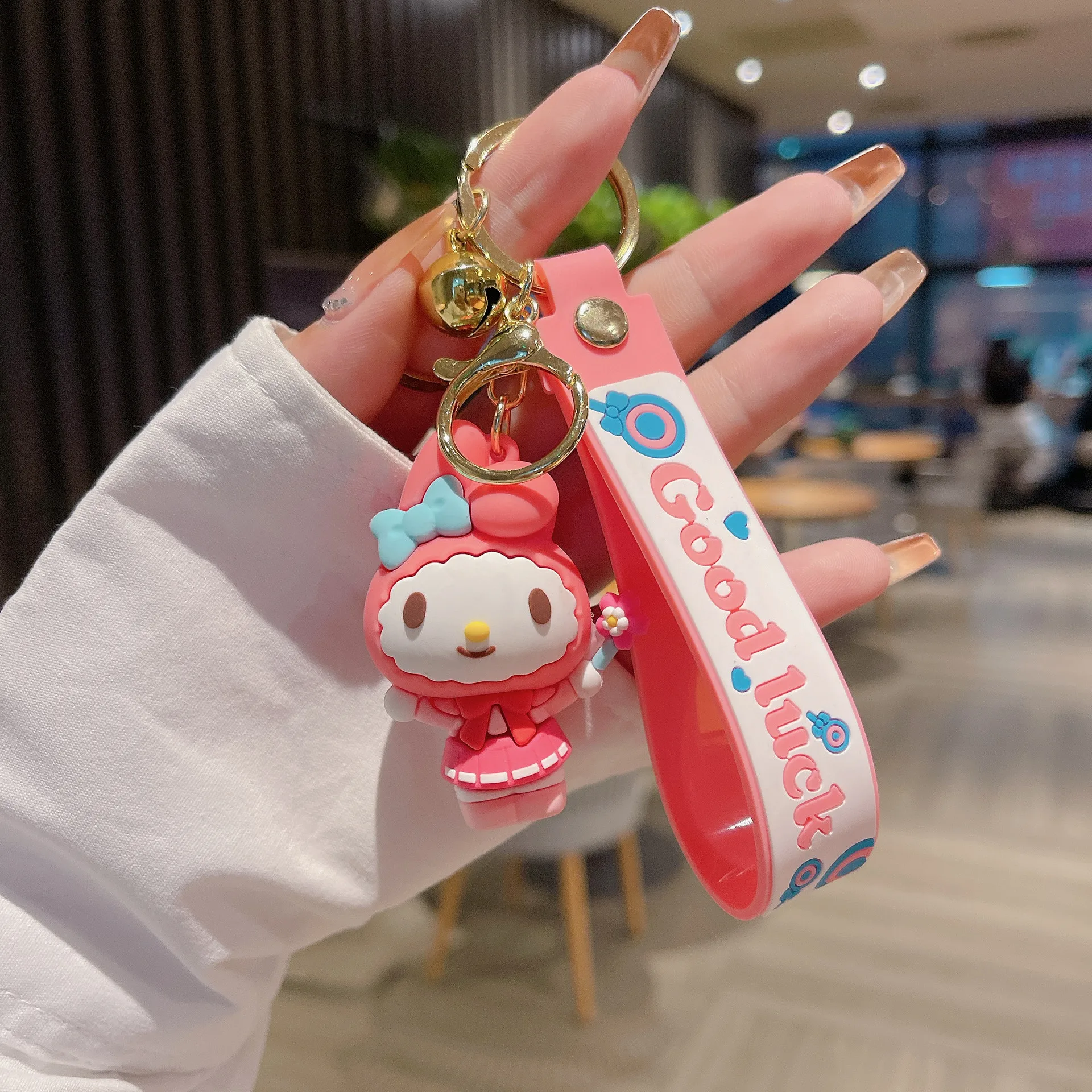 Sanrio Japan Figure Key Ring Kawaii Kitty Keychains Sanrio Kouromi ...