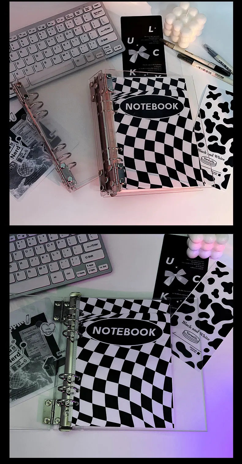 Acrylic A5 Transparent Loose-Leaf Book - Durable & Versatile