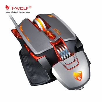 T-wolf V9 Gaming Mouse Computer Ergonomic Usb Metal Wired Mice Support ...