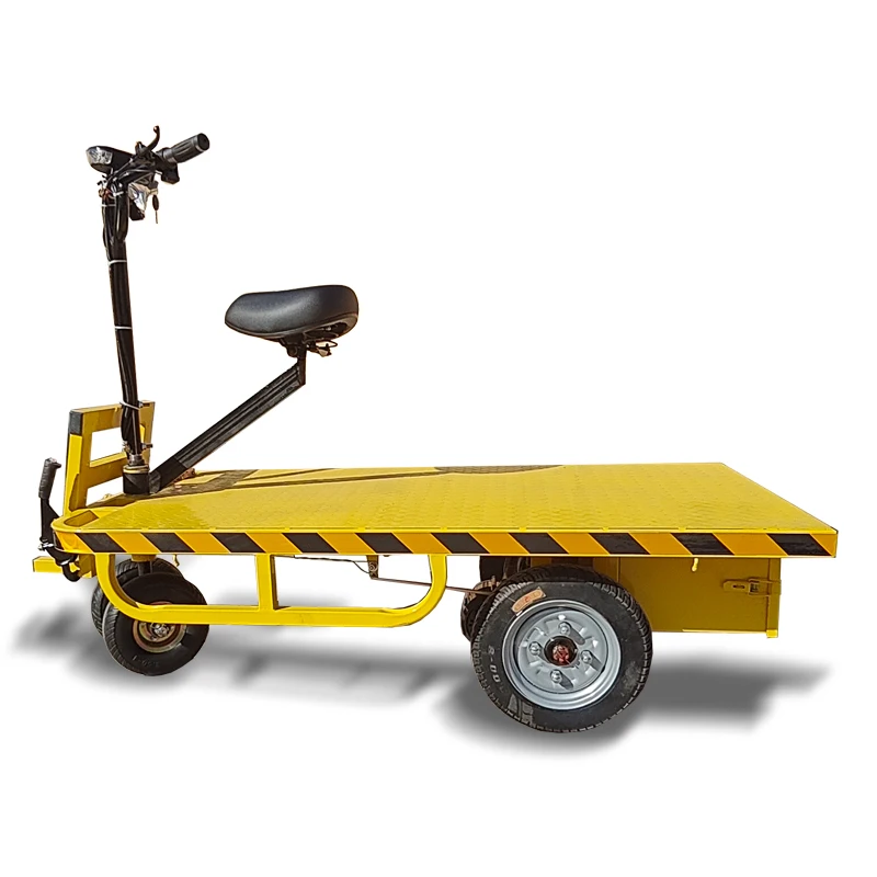 Compact Stand-Up Motorized Cart with Rotating Seat and Full Rotation ...