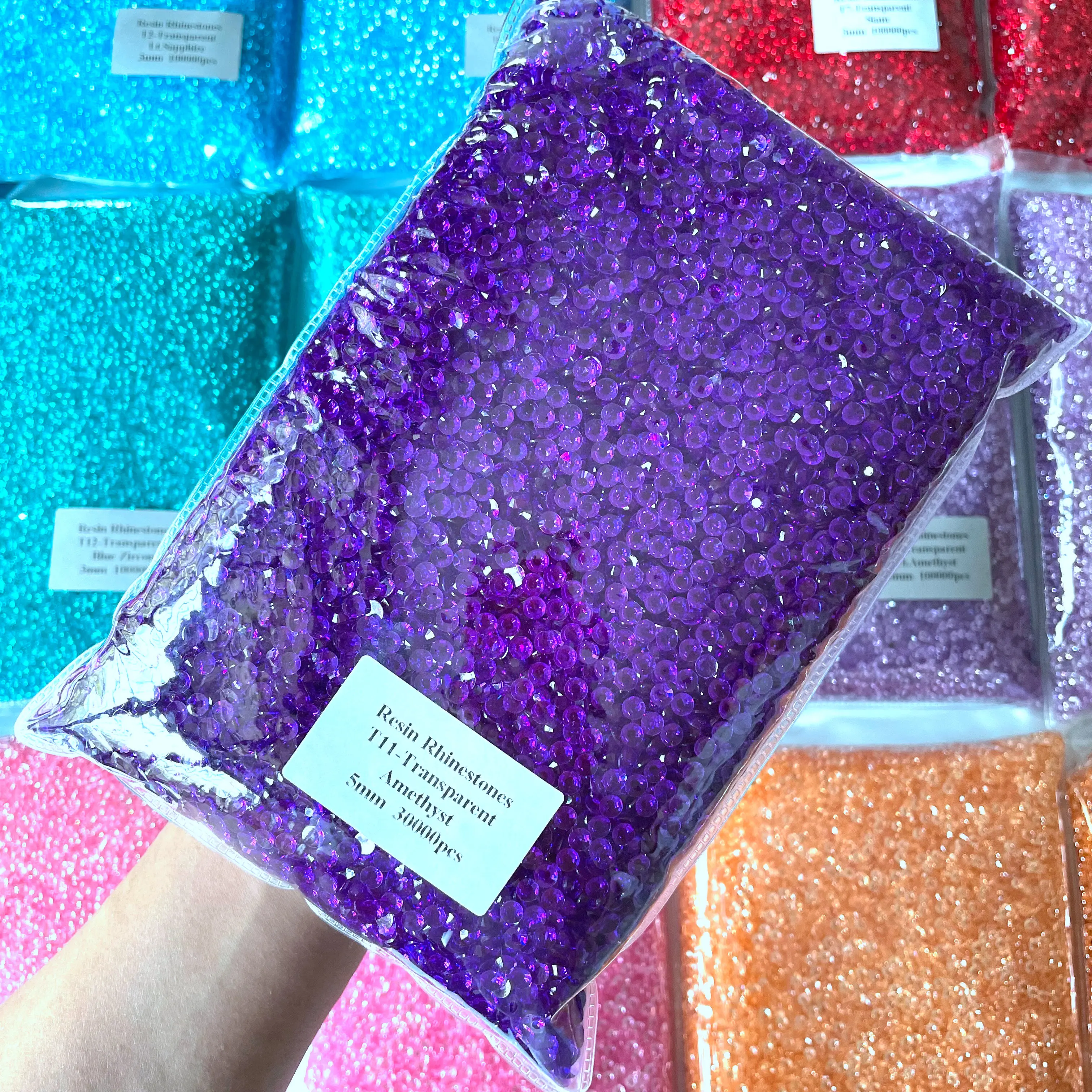 New Design 3mm 4mm 5mm Transparent Sapphire Crystal Stone Non Hotfix ...