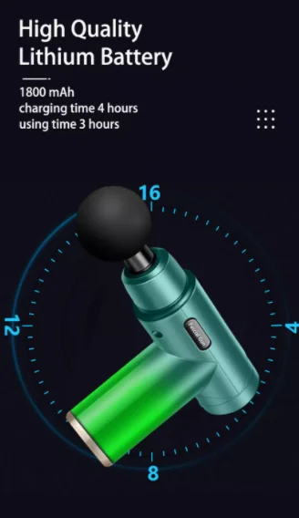 Hand Held Body Pressure Cordless Gym Mini High Frequency Vibrate Muscle ...