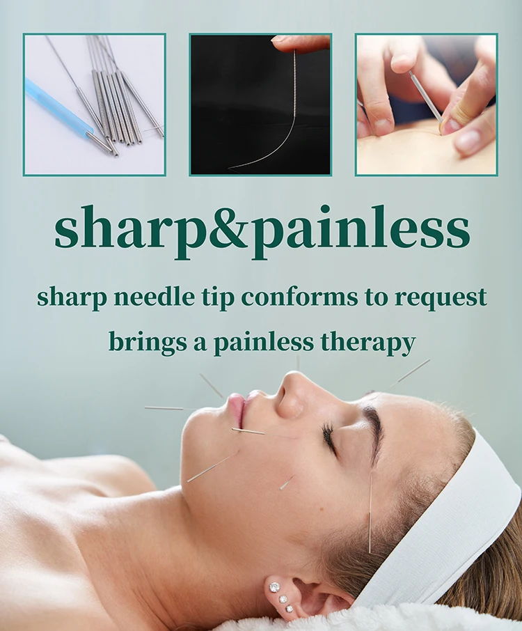 Painless Acupuncture Needles Copper Handle Package 100pcs Per Box ...