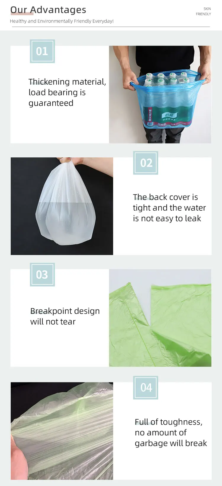 Naturepoly Biodegradable Garbage Bag Compostable PBAT Trash Bags ...