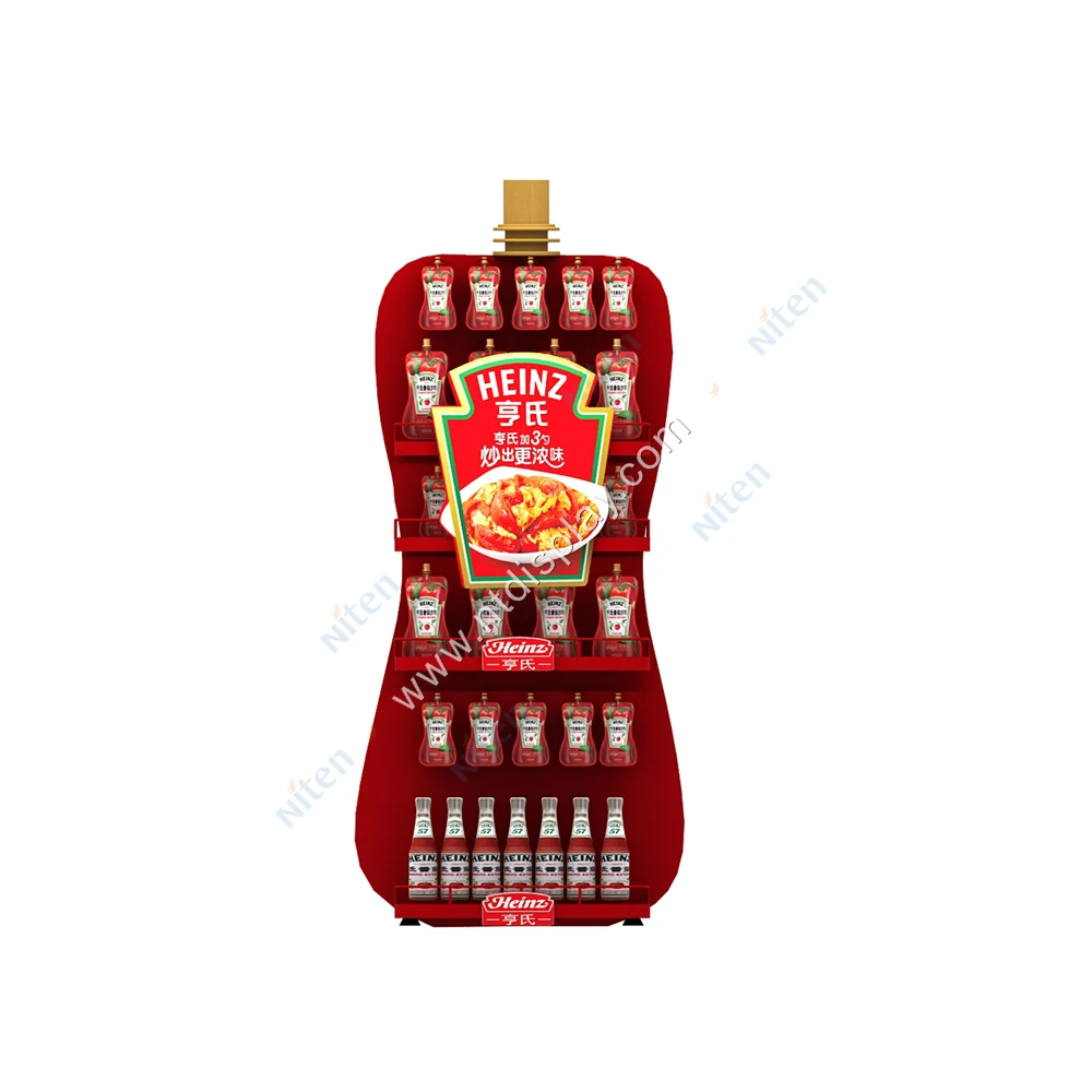 Creative Metal Display Rack for Tomato Sauce - Retail Shelf for Ketchup ...