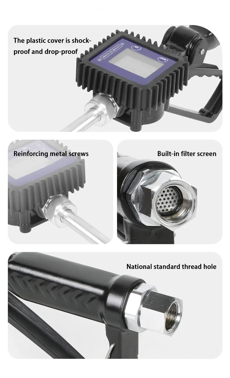 Heavy Duty Fuel Gun Hydraulic Oil Fuel Nozzle Metering Digital Display ...