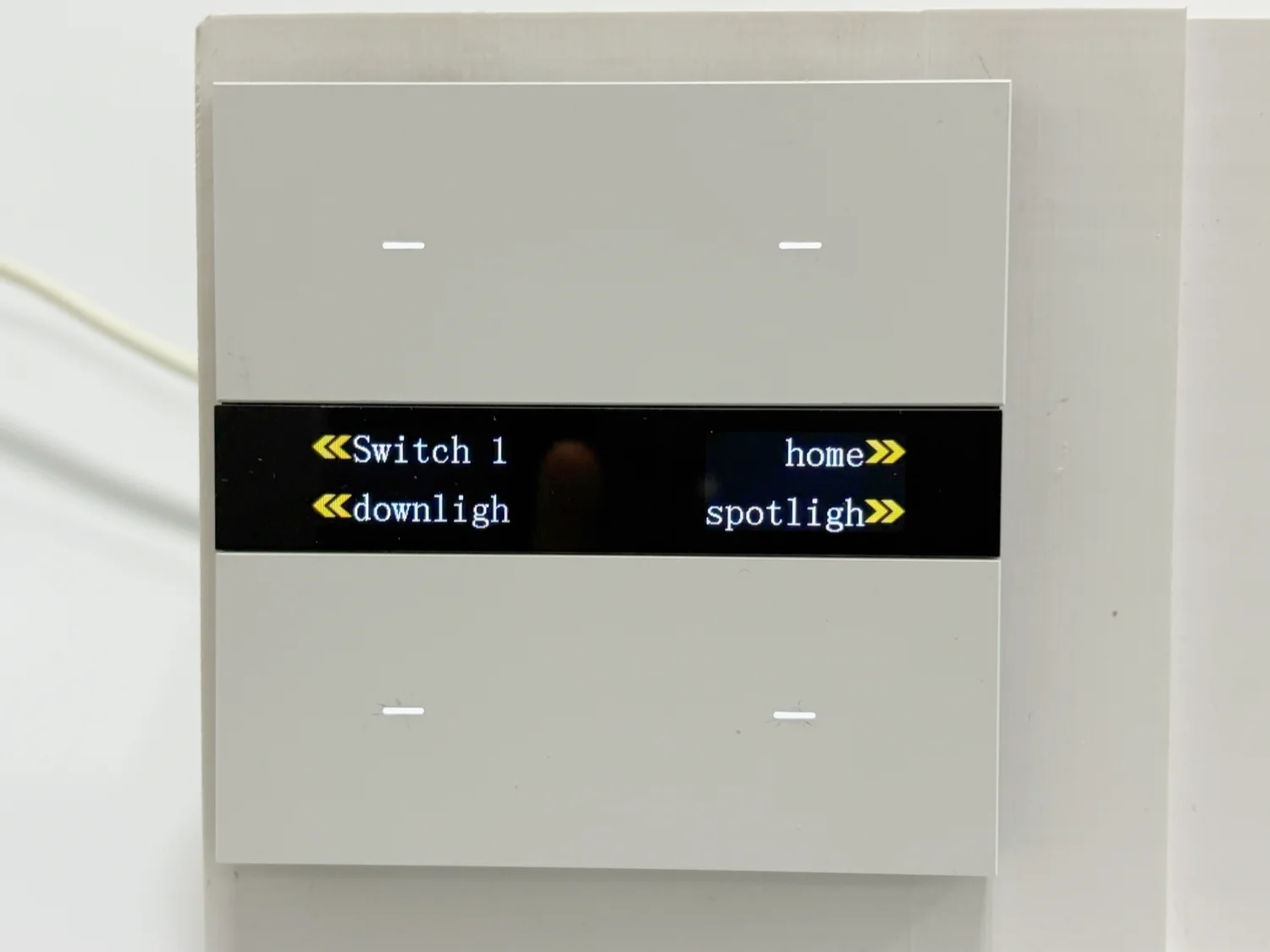 4 Gang Mini Control Panel Tuya Zigbee Single Pole Light Wall Switches ...