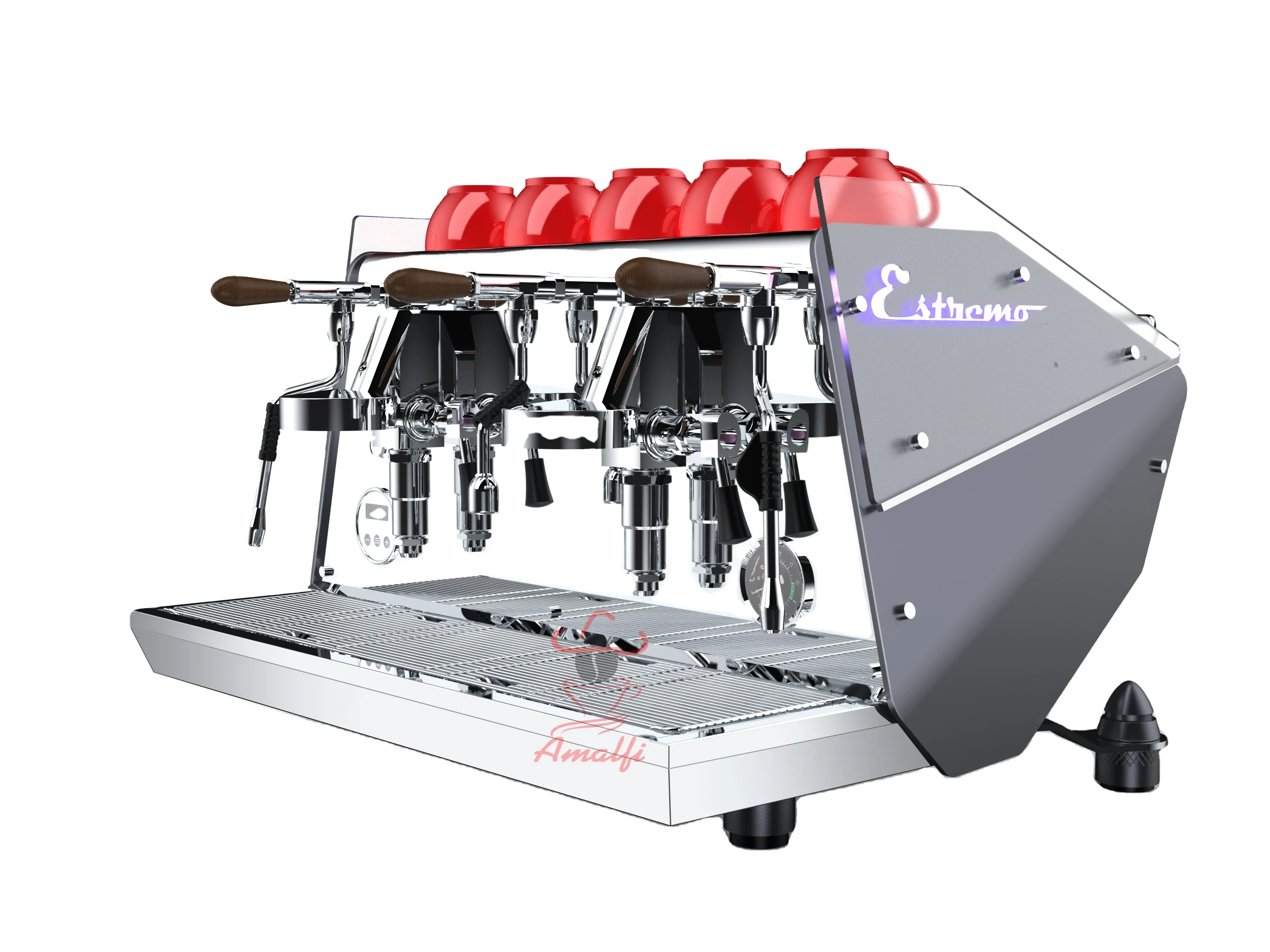 Italian Machine Semi-automatic 2 Group Espresso Industrial Coffee Maker ...
