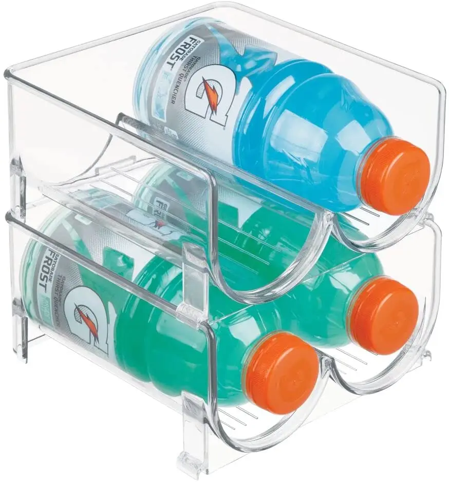 Modern Plastic Stackable Water Bottle Rack Stand - Kitchen Countertop ...