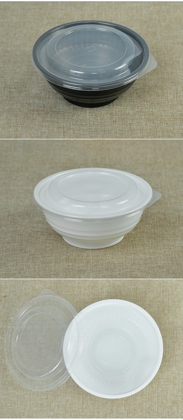 Disposable Bowl Take Away Food Container Bento Packing Bowl Plastic ...