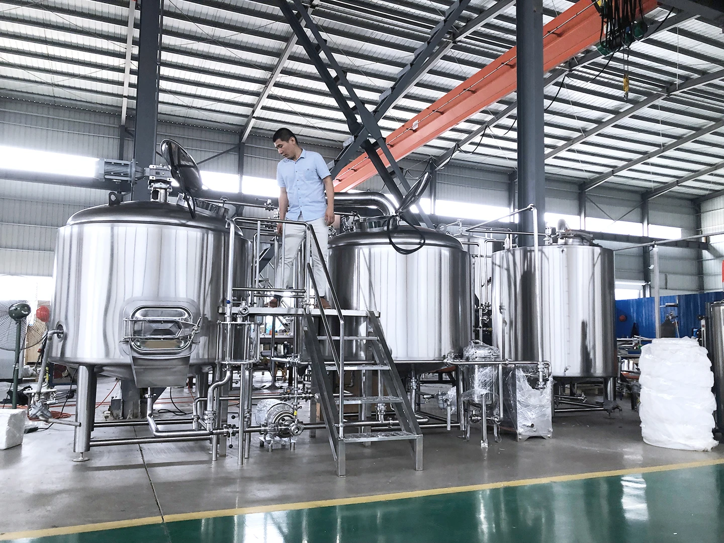 Mobile Portable CIP Plant Skid Tank Station Clean in Place System Tank ...