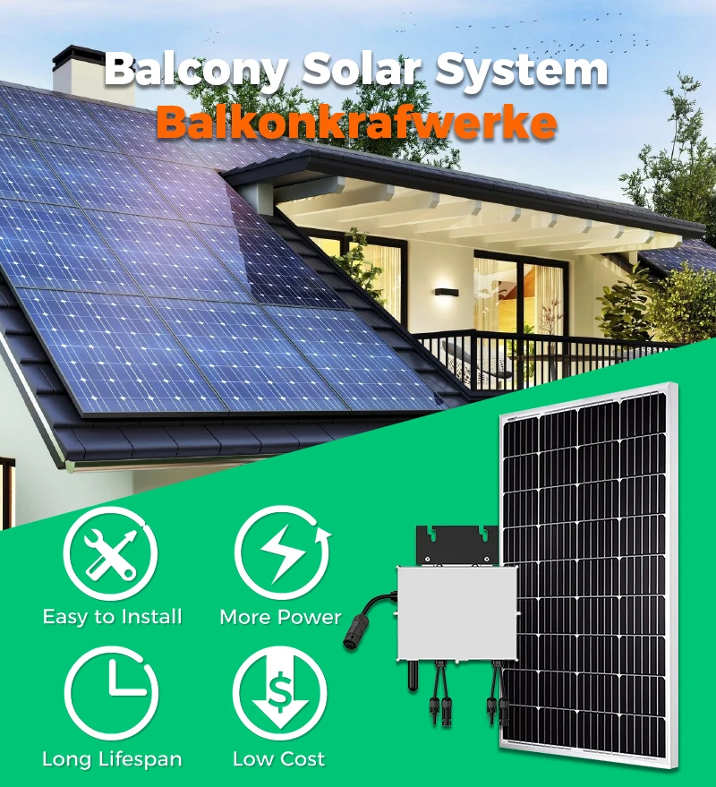 Ezsolar 800W Balcony Solar System - Efficient Home Power