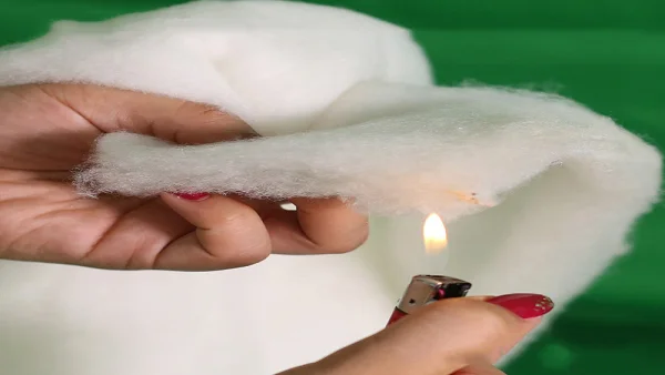 Nonwoven Filling Cfr 1633 Fire Barrier Fiber/ Fr Viscose Felt Wadding ...