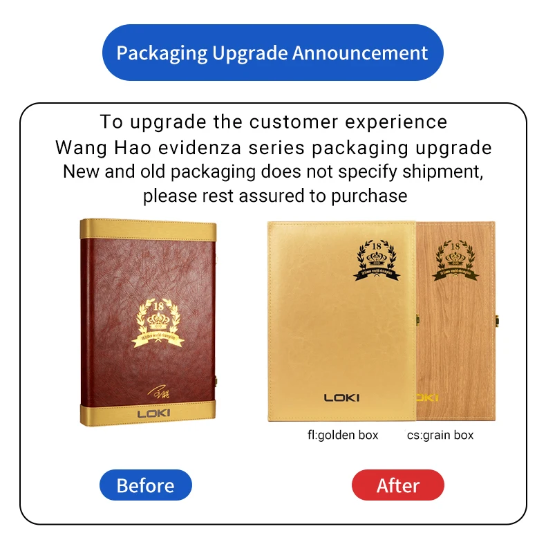 Loki Wanghao Classic High Control Performance Pure Wood Plus Ping Pong ...