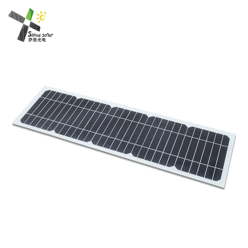 Oem 18v 36v10w 20w 50w 80w 100w Mono Glass Solar Panels For Led Solar ...